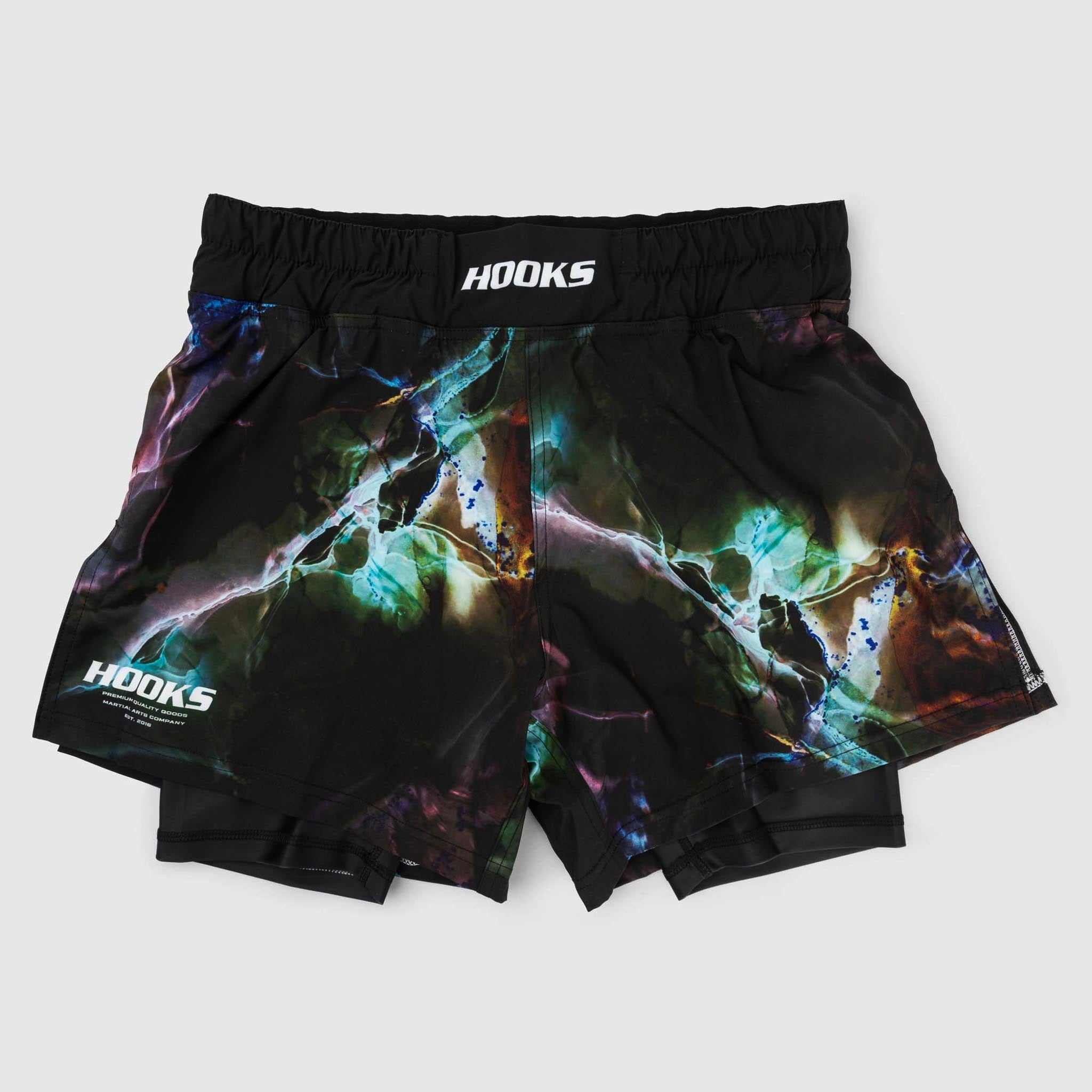 Hooks MMA Shorts - Dark Lights Fight Shorts