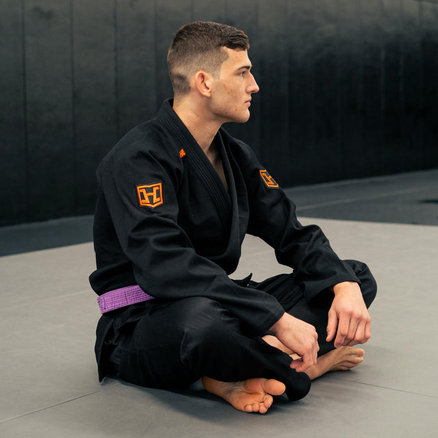 Hooks BJJ GI - Inferno Black Orange - IBJJF Legal